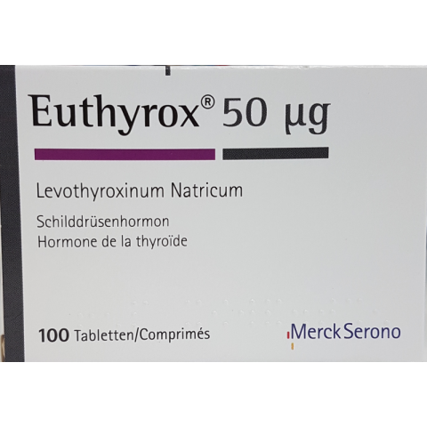 EUTHYROX 50 microgrammes (100 comprimés)
